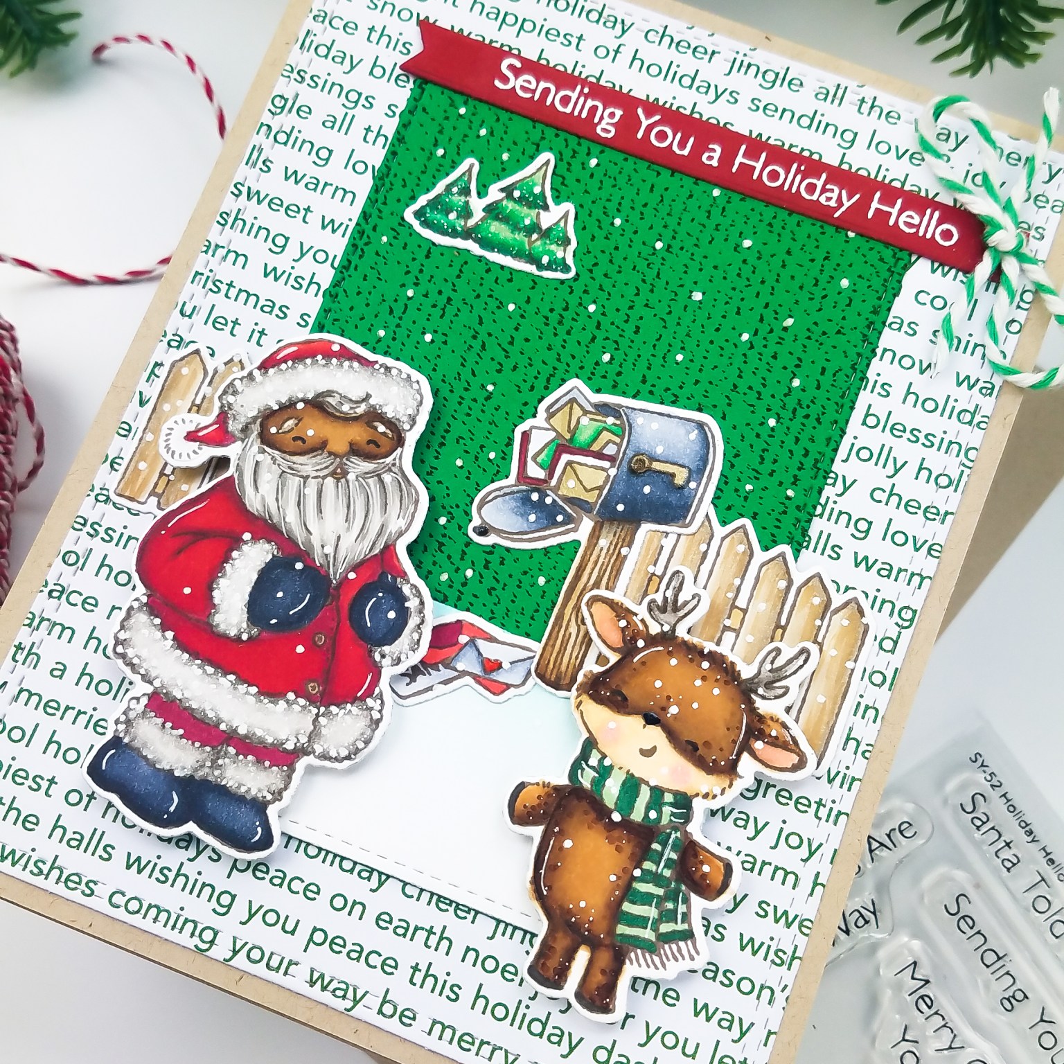 Countdown Day 5: Holiday Hello – MFT Stamps – ink.therapy.designs