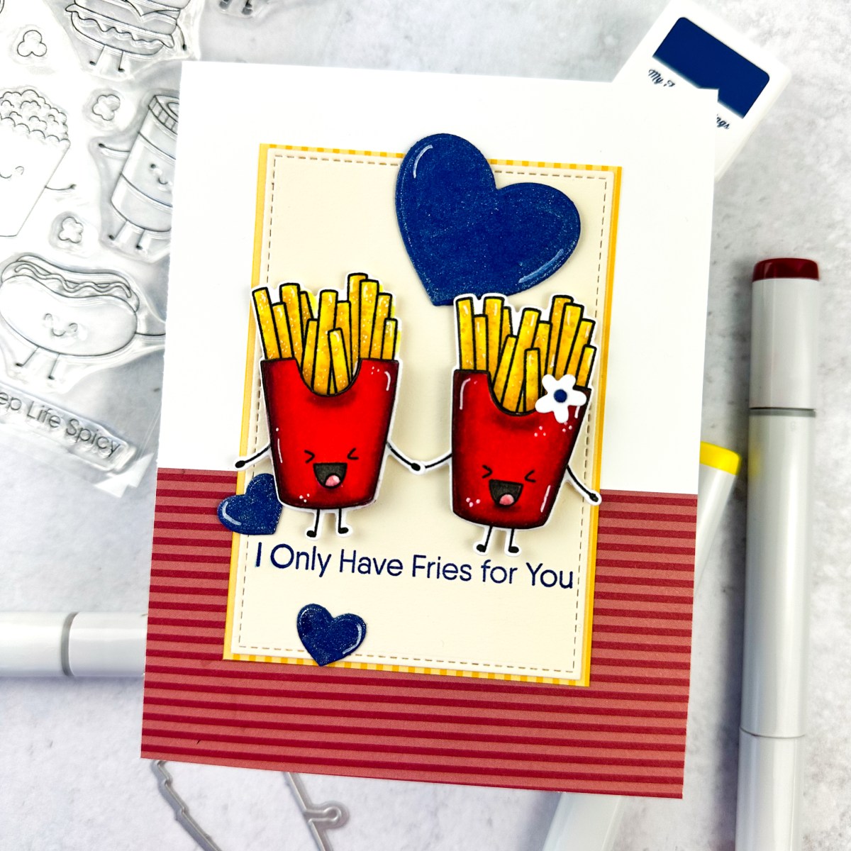 Countdown Day 1: Fries For You – MFT Stamps – ink.therapy.designs