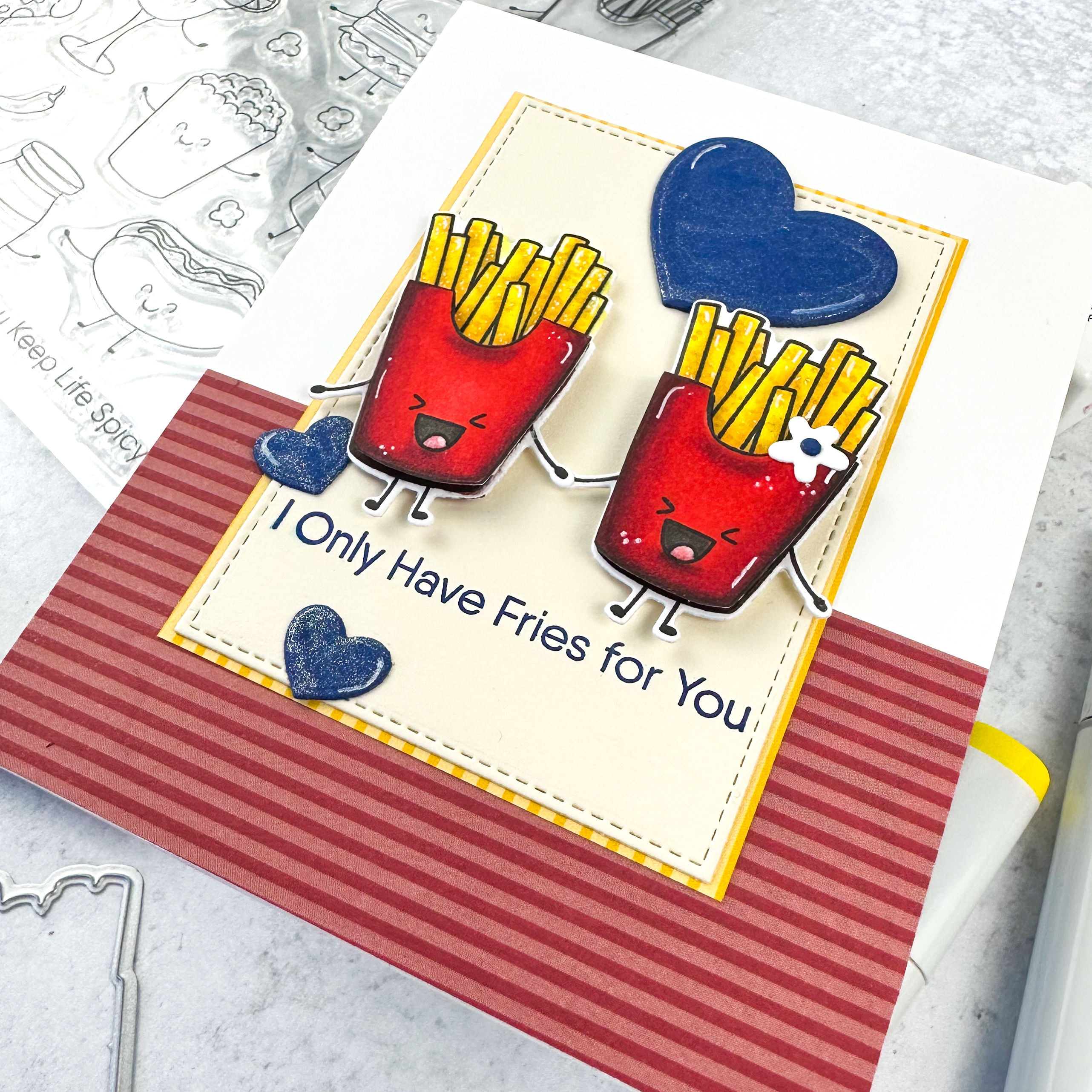 Countdown Day 1: Fries For You – MFT Stamps – ink.therapy.designs