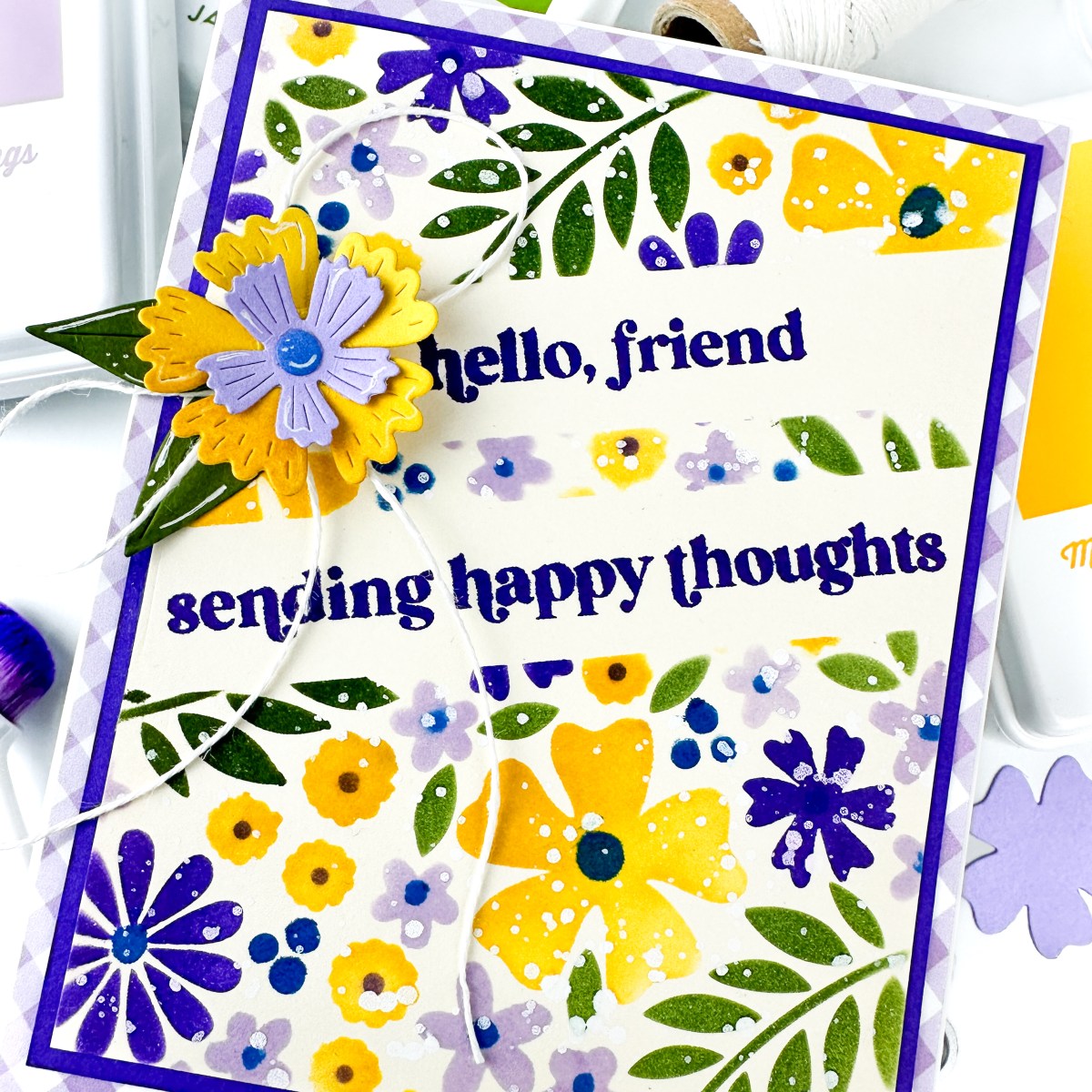 Hello, Friend – MFT Stamps – ink.therapy.designs